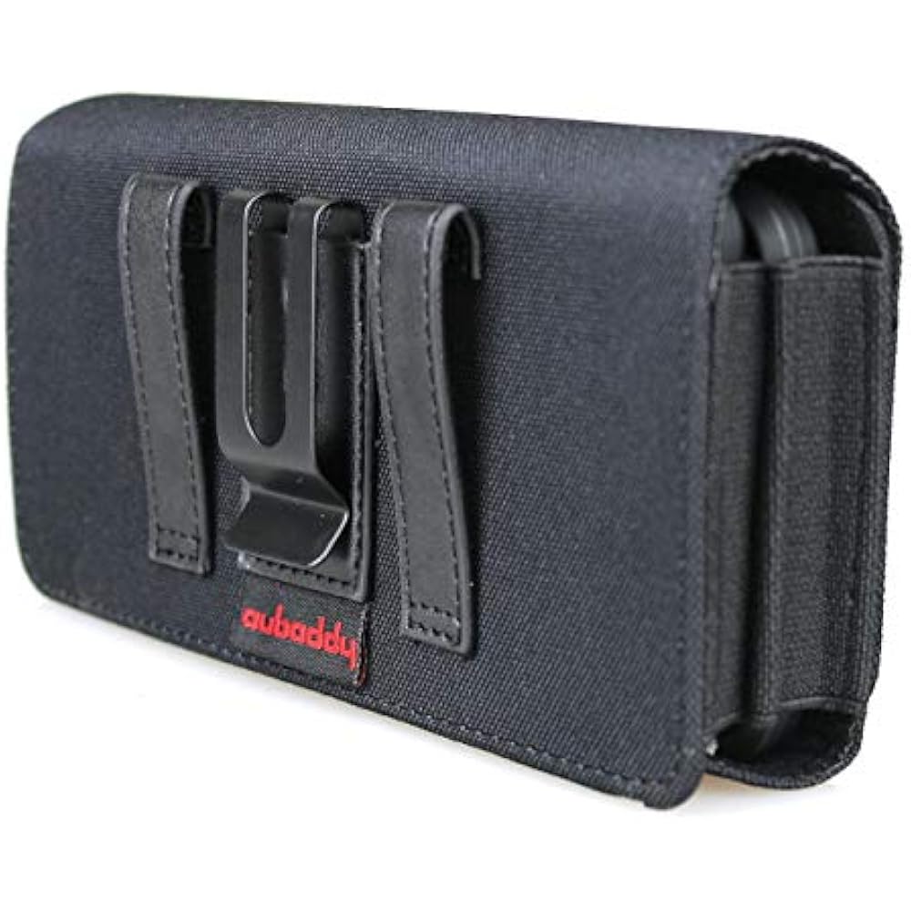 Horizontal Dual Phone Holster Pouch Case For Two Phones, Nylon Double ...