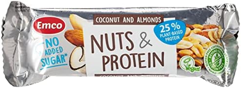 Emco Nuts & Protein Bar With Coconut and Almonds 35g price in Egypt | Amazon Egypt | supermarket ...