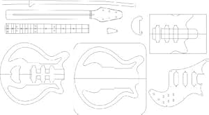 Amazon.com: Electric Guitar Routing Template - Red Special: Musical ...