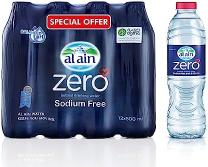 Alain Zero Sodium Water - 500 Ml (Pack Of 12) price in UAE | Amazon UAE ...