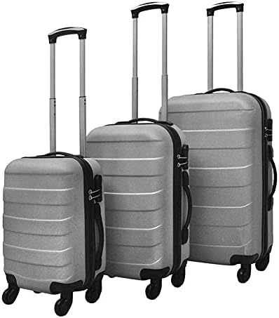 Upgrade/YunaKa 3 Piece Carry-on Luggage Travel Expandable Rigid Trolley ...