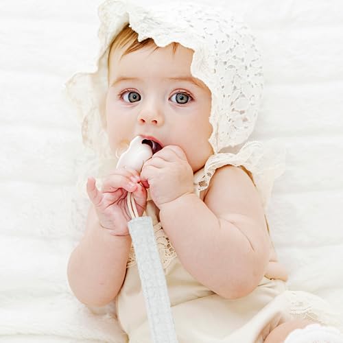 Cosby Pacifier Clip Nordic Design Neutral Colors for Girls and Boys - 2 ...