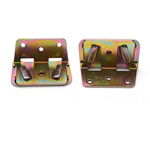 Antrader Heavy Duty Wood Bed Rail Bracket Bed Slat Connector - Want It All