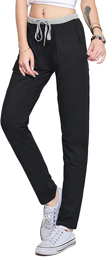 Lazutom Women’s Casual Lightweight Sweatpants Straight Leg Sweatpants ...