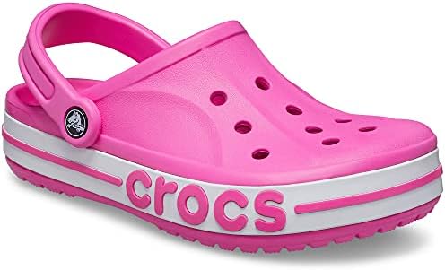 Crocs Unisex-adult Bayaband Clog Sandel, Color: Electric Pink/White ...