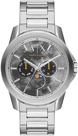 Armani Exchange AX1736 Banks Analogue Quartz Watch for Men, Silver ...