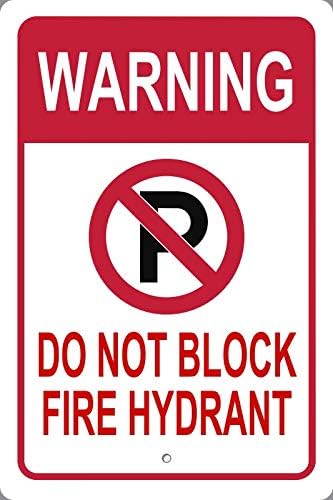 Amazon.com: BuildASign No Parking Sign, Do Not Block Fire Hydrant ...