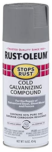 Rust-Oleum COld Galvanizing Compound, Grays Flat Silver , 16oz. - 7785 ...