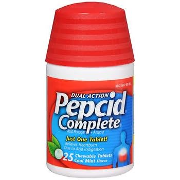 Amazon.com: Pepcid Complete Tablets Cool Mint Flavor - 25 ct, Pack of 2 ...