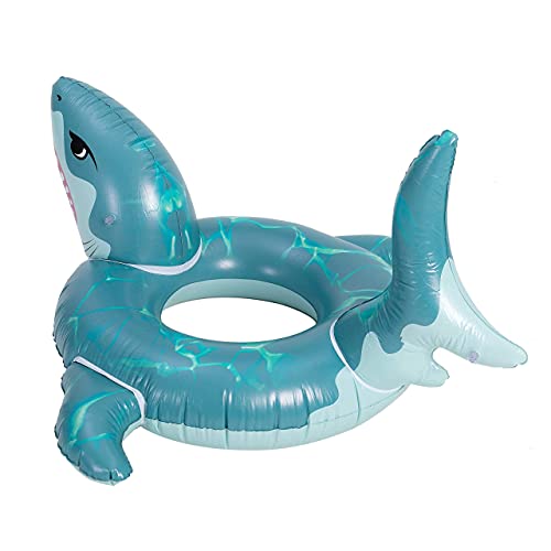 Inflatable Shark Pool Float Raft, Swim Pool Tube, Water Shark Toy, Fun ...