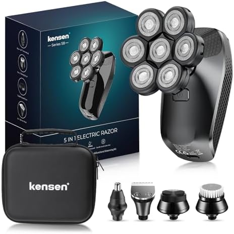Kensen 7d head shaver, 5 in 1 bald head shavers for men, head electric ...