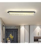 Tioolo Dimmable LED Ceiling Lights Modern Acrylic Linear LED Ceiling ...