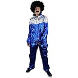 BLUE PURPLE SHELL SUIT SIZE MEDIUM IDEAL FOR CHAV-SCOUSER-80'S-1980'S ...