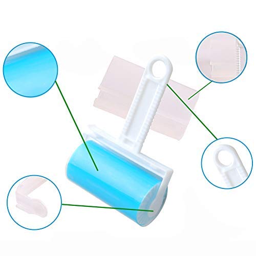 Lint Roller, Reusable & Washable Shedding Brush, Pet Hair Remover Lint ...