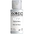 Fluid Acrylics by GOLDEN, Titanium White, 1 fl. oz. Bottle ...