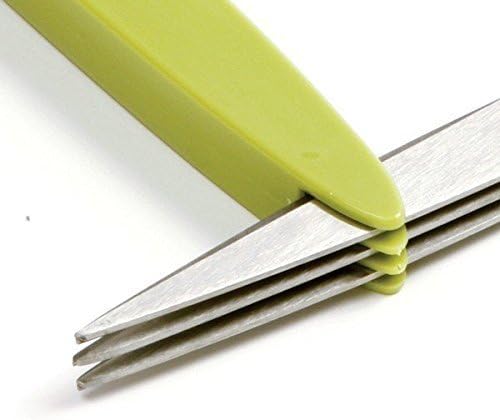 Norpro Triple Blade Herb Scissors with Blade Cleaner, Green – BigaMart