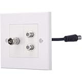 Quadplexed Sky Satellite Tv Dab Aerial Wall Socket: Amazon.co.uk ...