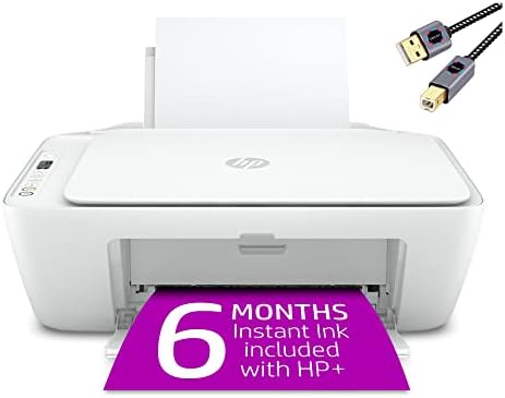 HP DeskJet 2742e Series Wireless Inkjet Color All-in-One Printer | Print Copy Scan | WiFi USB ...