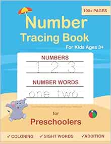 Number Tracing book for Preschoolers: Preschool Numbers Tracing Math ...