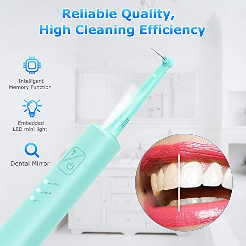 Electric Plaque Remover for Teeth, Ultrasonic Tooth Cleaner Dental ...