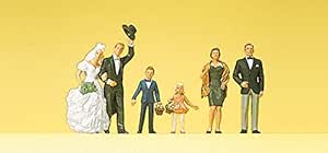 Amazon.com: Preiser Bride & Groom w/Flower Girl, Ring Bearer & Adult ...
