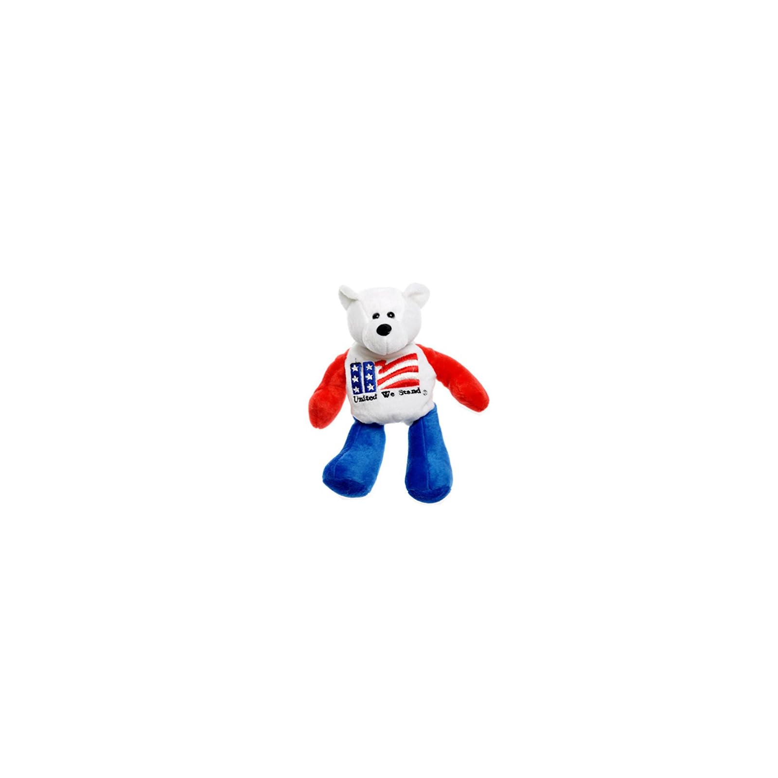 United we stand America US Flag American Patriotic Plush Stuffed Teddy ...