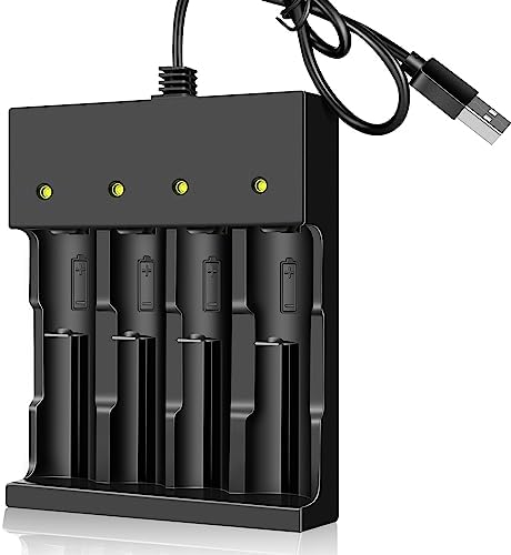سعر 18650 Battery Charger 4 Bay Smart Universal Charger for Flashlight Headlamp Battery 3.7V ...