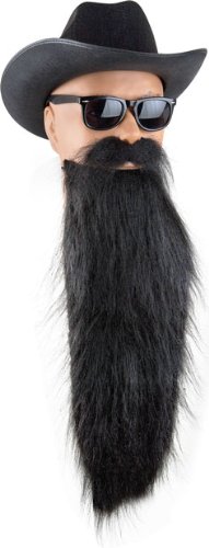 Amazon.com: Adult Black ZZ Top Costume Beard: Clothing
