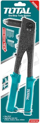 T0TAL 10.5-Inch Hand Riveter, Heavy-Duty Rivet Gun for Aluminum, Steel ...