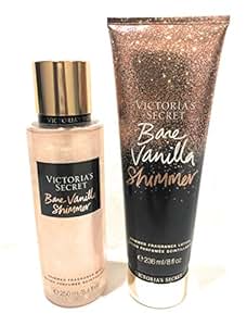 Amazon.com : Victoria's Secret Bare Vanilla Shimmer Mist 8.4oz and ...