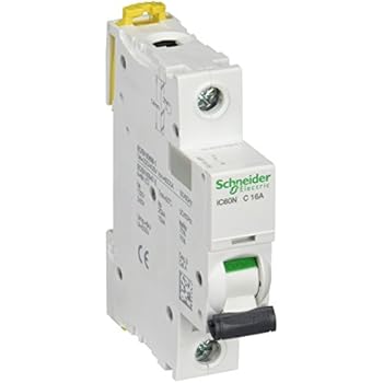 Schneider A9F74216 miniature circuit breaker - iC60N - 2 poles - 16 A - C curve: Amazon.com ...