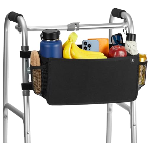 Wiicare Walker Basket for Folding Walker, Basket for Walkers for ...