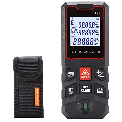 MAKINGTEC Laser Measure 196Ft, Digital Laser Tape Measure Ft/in/M Unit ...