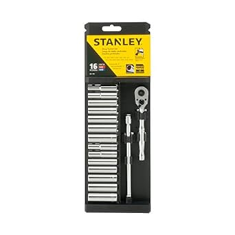 STANLEY 16 PIECE 1/4'' DEEP SOCKET SET 89-199: Amazon.com: Industrial ...