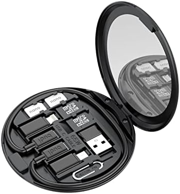 BUDI Mini Mirror SD CF Card Reader 11 in 1 TF Memory Card Adapter ...