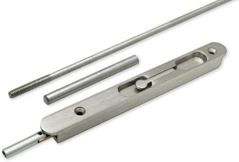 Extension Flush Bolt, 7 3/8 In. X 3/4 In. X 16 In., Satin Nickel Finish ...