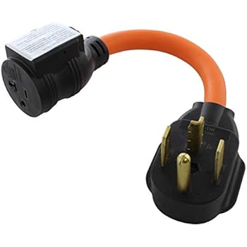 AC WORKS 4-Prong 220-Volt Plug to 120-Volt 15/ 20Amp Household Female ...