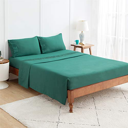 Bedsure Full Size Green Sheets Set Soft 1800 Bedding Microfiber Sheets Full Size Bed 4 Pieces bedsure-full-size-green-sheets-set-soft-1800-bedding-microfiber-sheets-full-size-bed-4-pieces