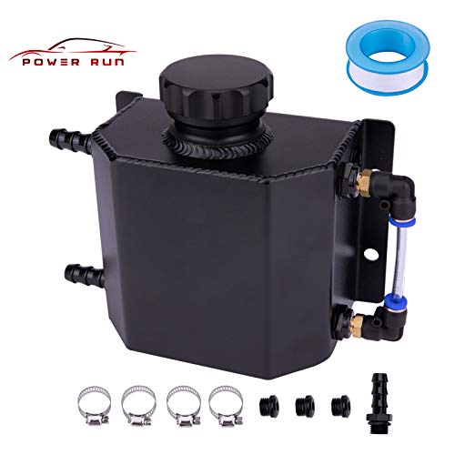PowerRun Universal 1L Radiator Coolant Overflow Tank,Recovery Coolant ...