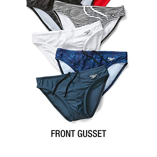 Speedo Men's Brief Fitness Solar 1 Inch Black Swimsuit 8224 Size 32 for ...