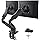 HUANUO Dual Monitor Stand, Gas Spring Arm 360°: Amazon.co.uk: Electronics