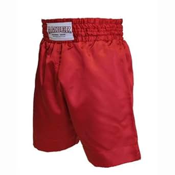 Amazon.com: Boxing Shorts in Solid Red Size: Medium: Clothing