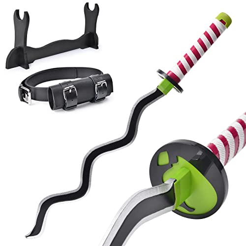 obanai iguro Sword Cosplay for Kids -31 inch,Bamboo Demon Slayer Sword ...