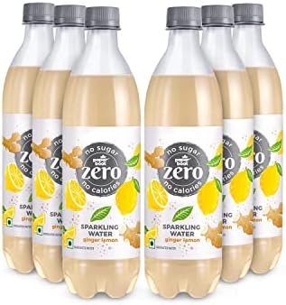 Paper Boat Sparkling Water, Ginger & Lemon Flavoured Fruit Drink, No Added Sugar, Low Calories ...