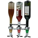 Amazon.com: 4 Bottle Wall Mounted Liquor Dispenser Bar Butler Bracket ...