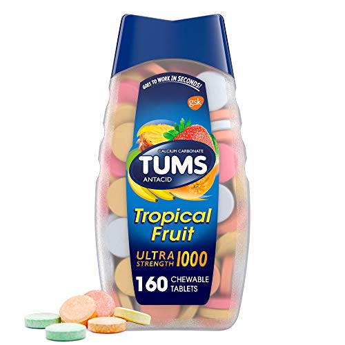 TUMS Chewable Antacid Tablets for Ultra Strength Heartburn Relief ...