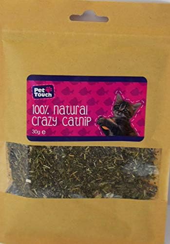 Pet Touch Catnip 100% Natural Crazy Catnip 30g: Amazon.co.uk: Pet Supplies