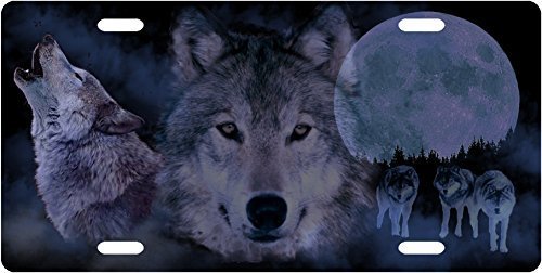 Wolf License Plates | Kritters in the Mailbox | Wolf License Plate