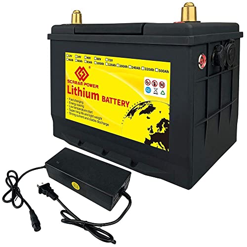 12v 80Ah LiFePO4 Battery Deep Cycle Lithium iron phosphate Rechargeable ...