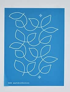 Amazon.com: Hancy Creations 30430 Large Leaf Meander Full Line Stencils